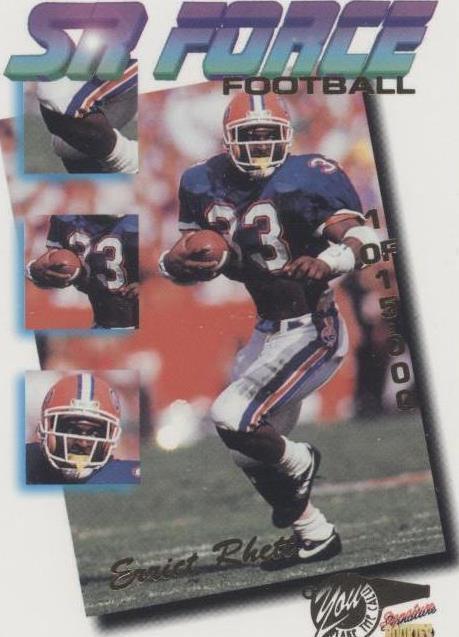 1995 Signature Rookies Tetrad - Sr Force Errict Rhett #F31 /15000 for ...