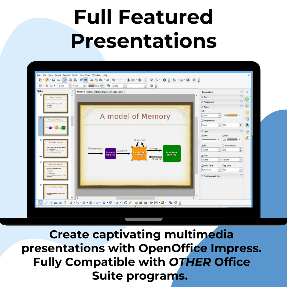 Open Office Home and Student 2023 for MAC - Office Software Suite on CD ...