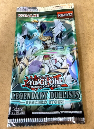 SEALED PACK Yu-Gi-Oh! TCG Legendary Duelists Synchro Storm KONAMI Anime ...