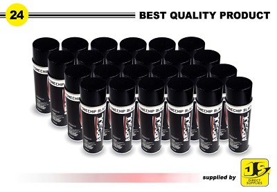 24 X Stone Guard Black Spray Paint Stone Chip 500ml Aerosol Stonechip ...
