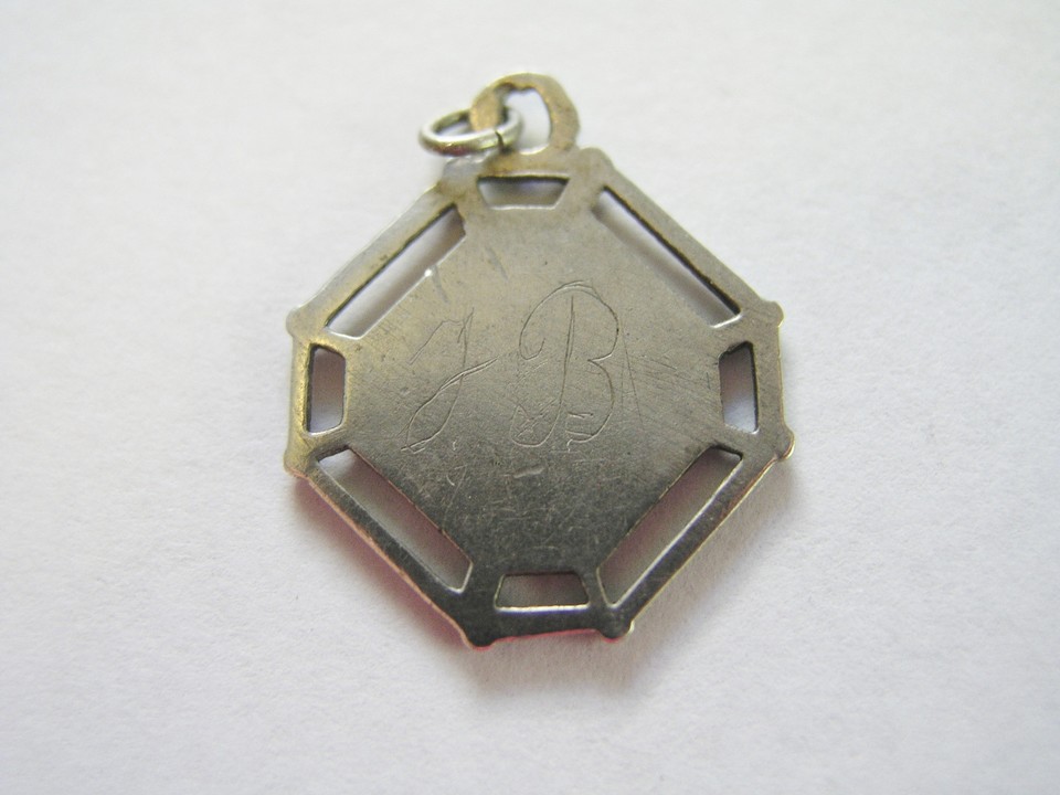 Antique Art Nouveau German Silver Enamel Poppies Flower Basket Charm | eBay