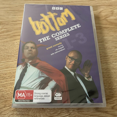 Bottom : The Complete Series 1-3 (DVD, R4) Rik Mayall | Ade Edmondson ...