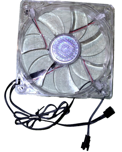 *OUTSTANDING DEAL!* Clear Cooler Master 120mm Blue LED Case Fan, *Clean ...
