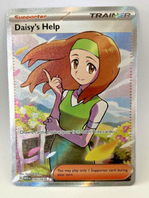 Pokémon TCG Daisy's Help Full Art - 195/165 - Scarlet Violet 151 - NM/M ...