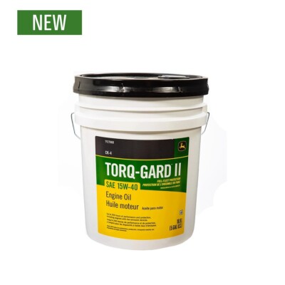 John Deere OEM Engine Oil, Torq-Gard™ II, SAE 15W-40, API CK-4 5 Gal ...