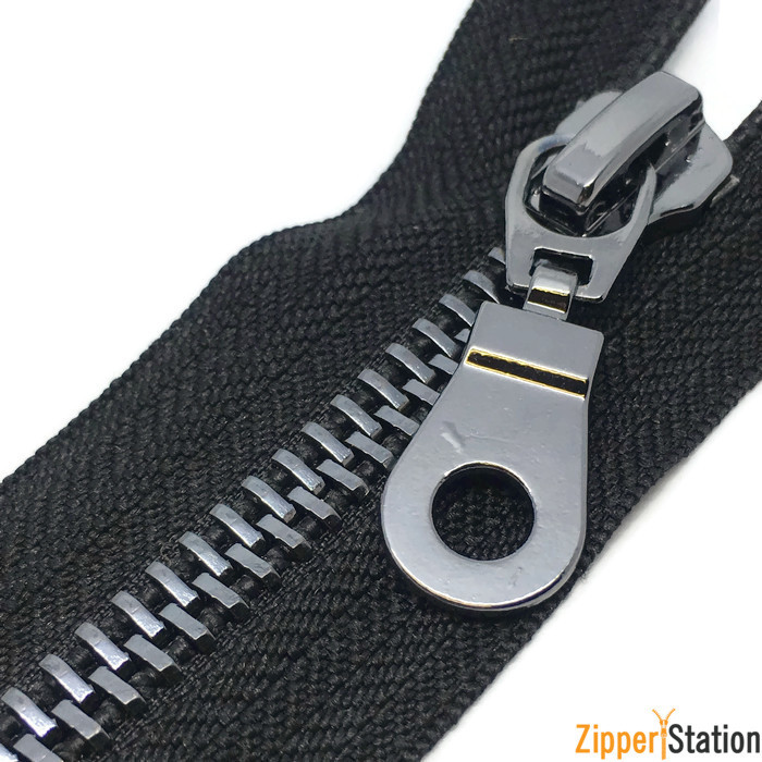 Heavy Duty Metal #8 Open End Zips - Antique Brass, Gun Metal, Gold N8 ...