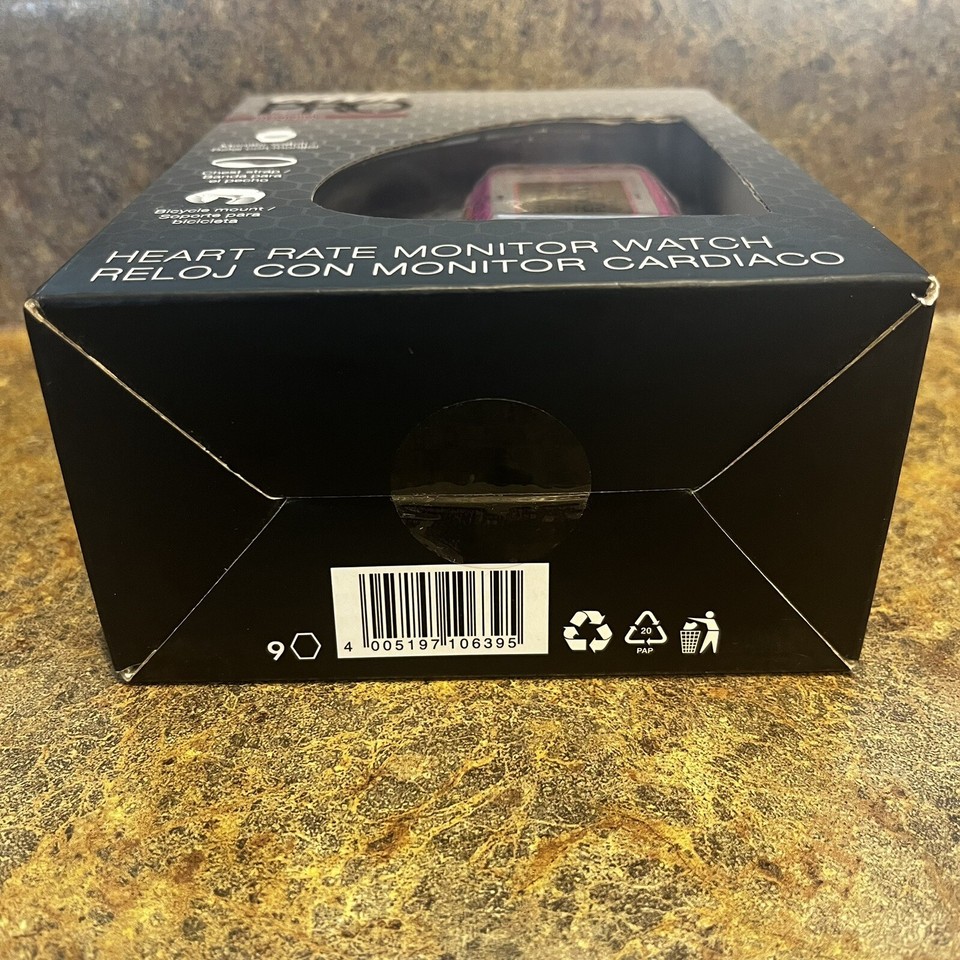 Crivit Pro Running Heart Rate Monitor Watch Pink W/Chest Strap OPEN BOX ...