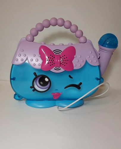 Shopkins Boombox Handbag Sing Along Microphone MP3 Player Pink Music ...