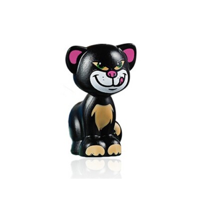 LEGO - Animal, Land - Cat Sitting w/ Pink Ears, Nose & Tongue White ...
