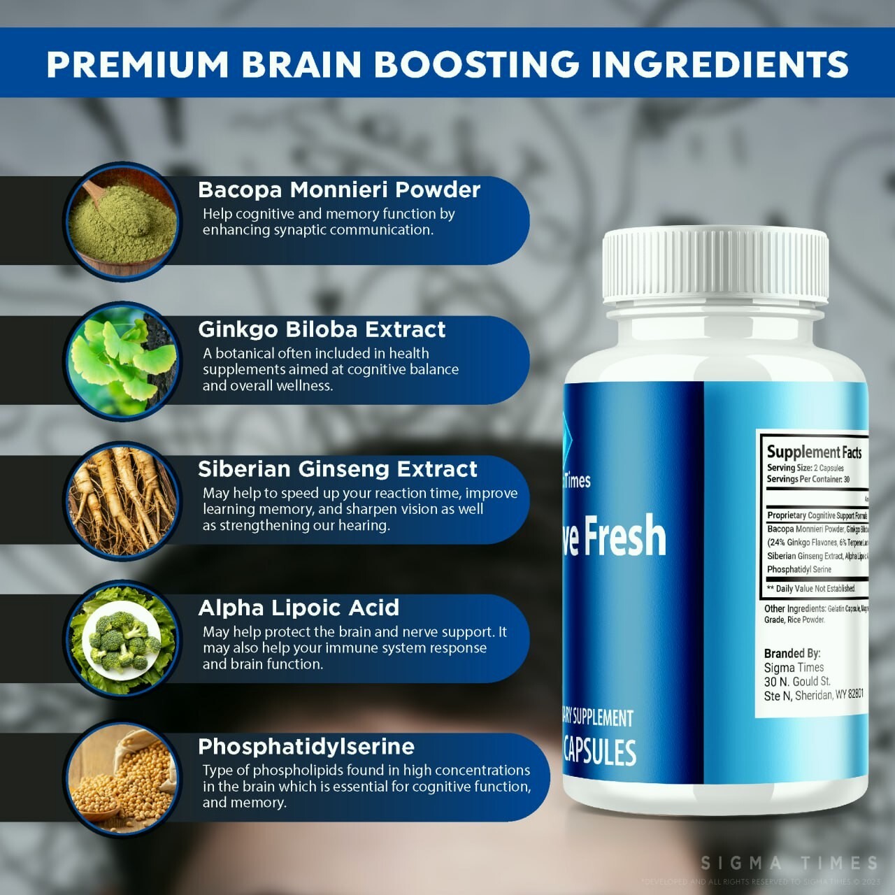 (5 Pack) Nerve Fresh Advanced Cognitive Pills for Nerve Health ...