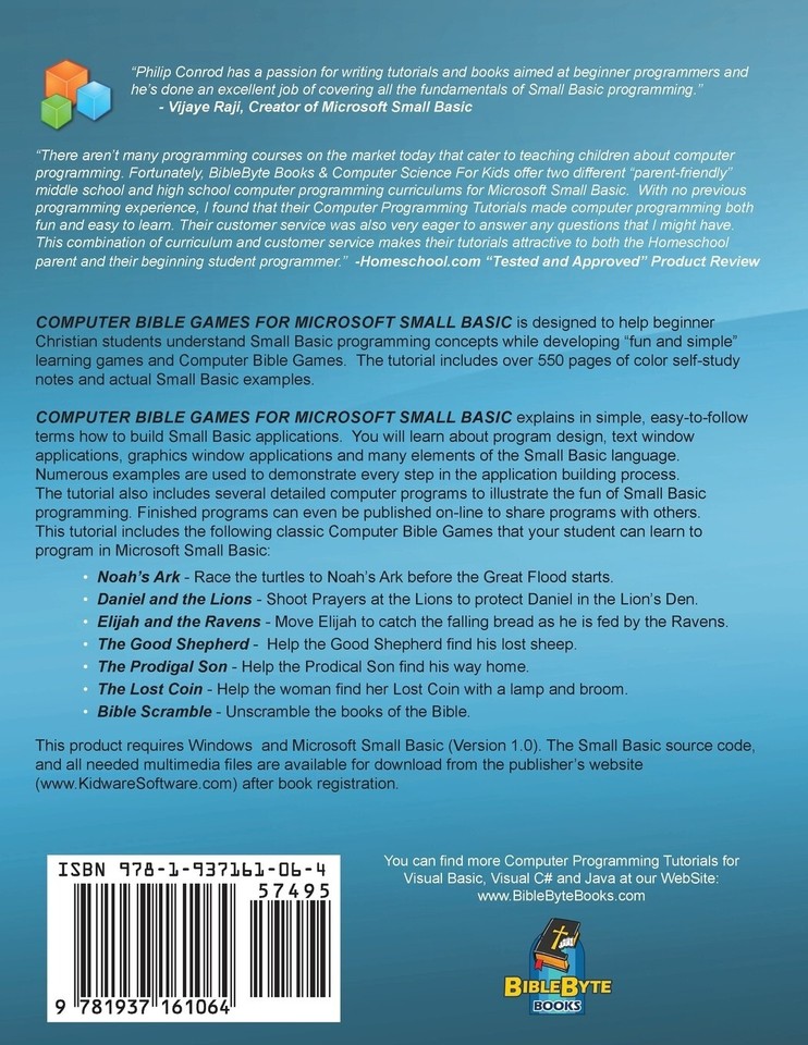 Computer Bible Games for Microsoft Small Basic by Philip Conrod BRAND ...