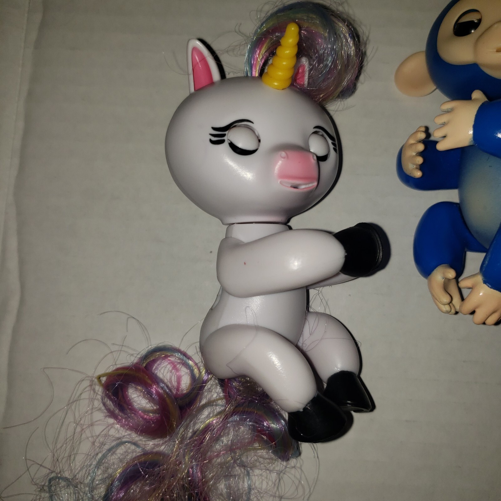 Fingerling Toy Pets WowWee Interactive Toy Pet Monkey and Unicorn Lot ...