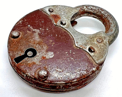 VINTAGE CODE PADLOCK USSR BARN SOVIET Lock Decor Keys Steampunk 1979 ...