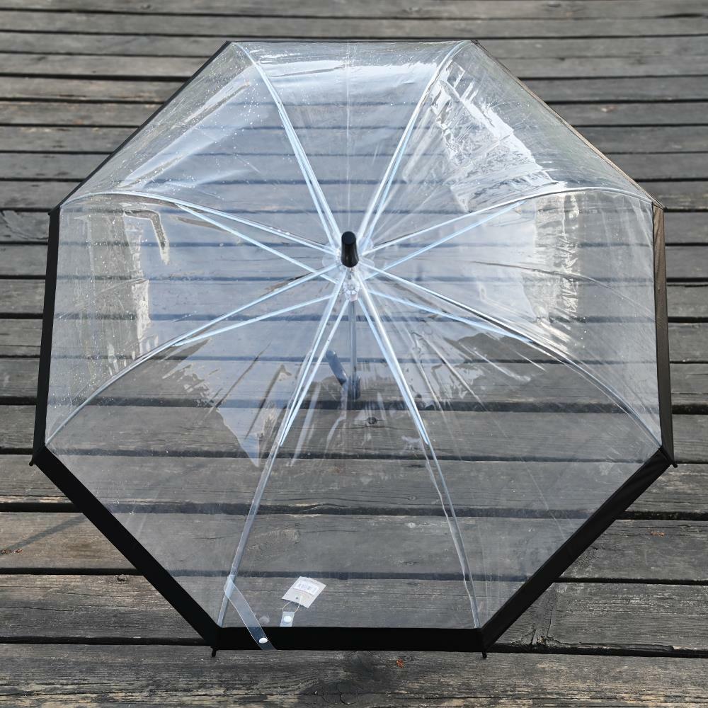 Transparent Dome Umbrella Large Clear Long plastic PVC Wedding Brolly ...