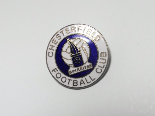 CHESTERFIELD FC - VINTAGE ENAMEL CREST BADGE - L SIMPSON. | eBay