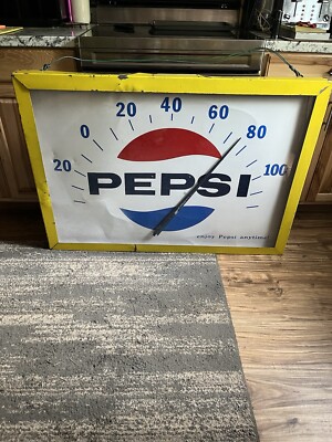 Vintage Rare Large Pepsi Thermometer | eBay