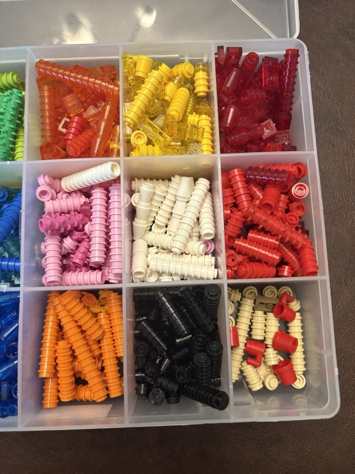 Lego 1x1 Round Plates Dots Stud Part Piece Bulk Lot - Legos #4073 etc 1 ...