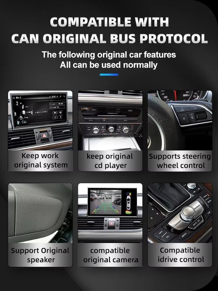 12.3" For Audi A6 A7 C7 MMI 2012-2018 Android Car Stereo Radio Apple ...