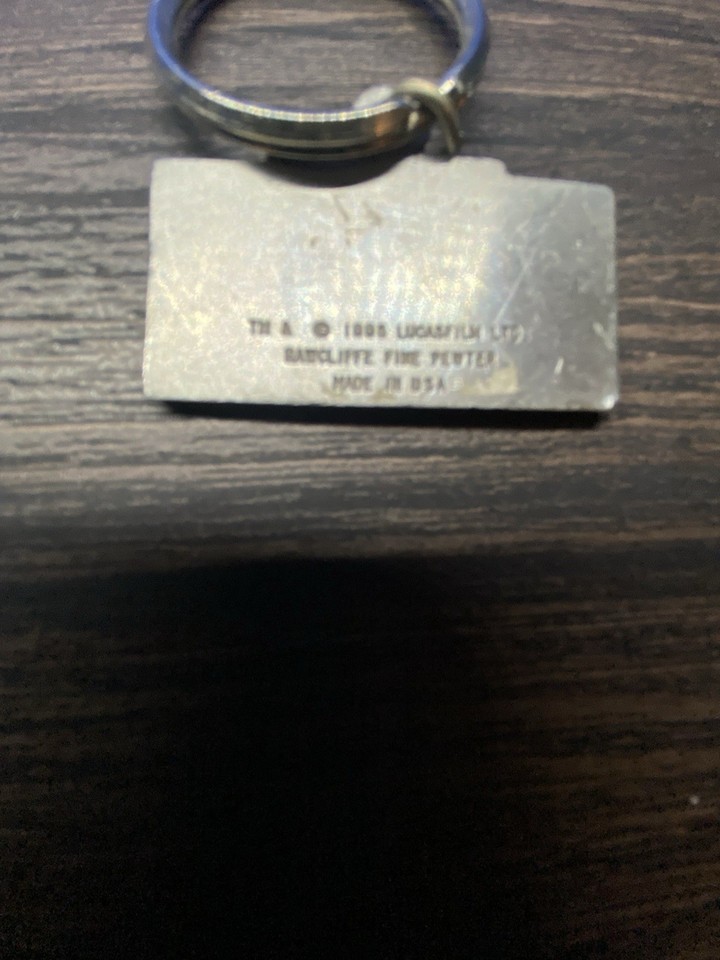 STAR WARS FINE PEWTER KEY CHAINS RARE 1996 RAWCLIFFE lot of 5 great ...
