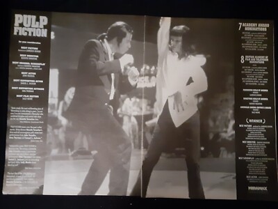 Pulp Fiction Academy Awards Rare Original Promo Poster Ad Framed! #2 | eBay