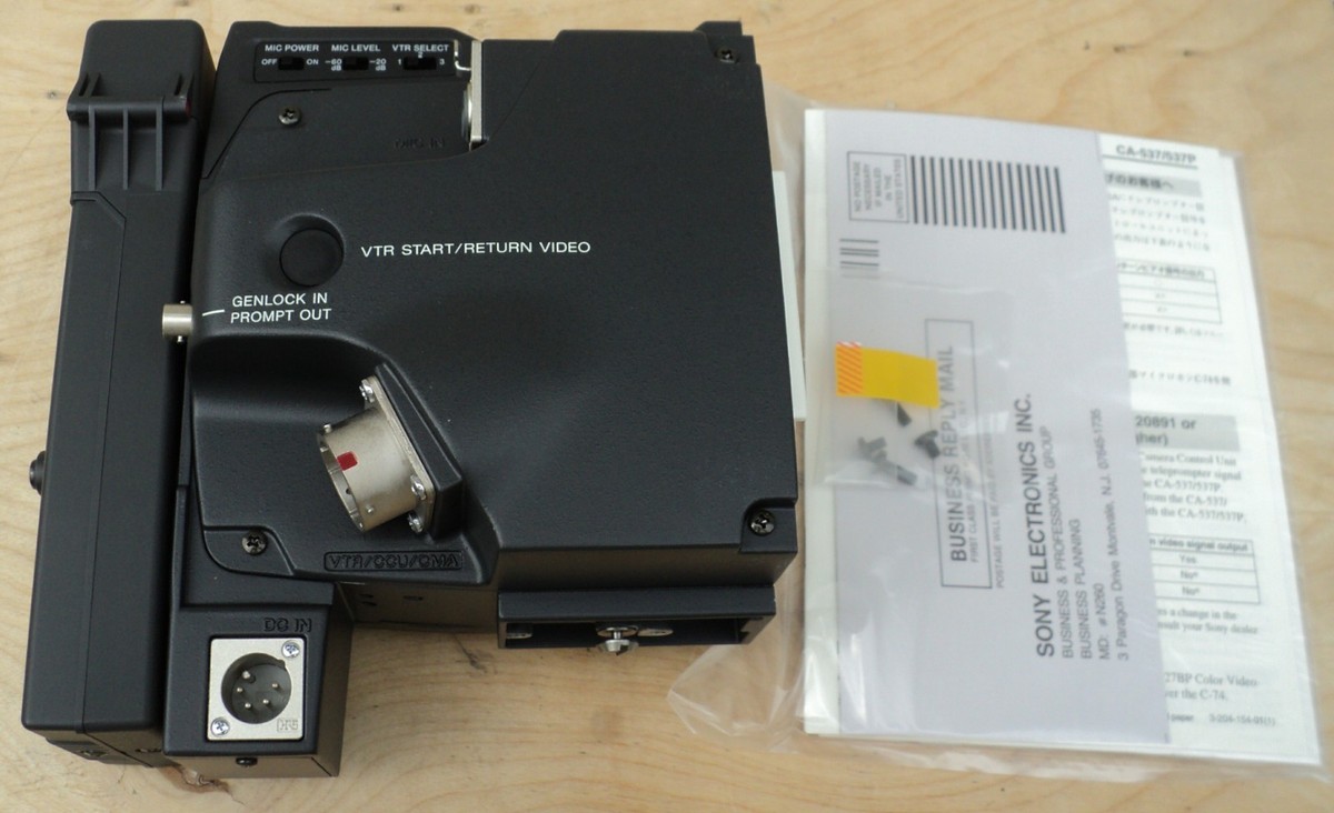 Sony CA-537 Professional Camcorder/Camera Adapter DXC-537 Sony CA-537 Professional Camcorder/Camera Adapter DXC-537
