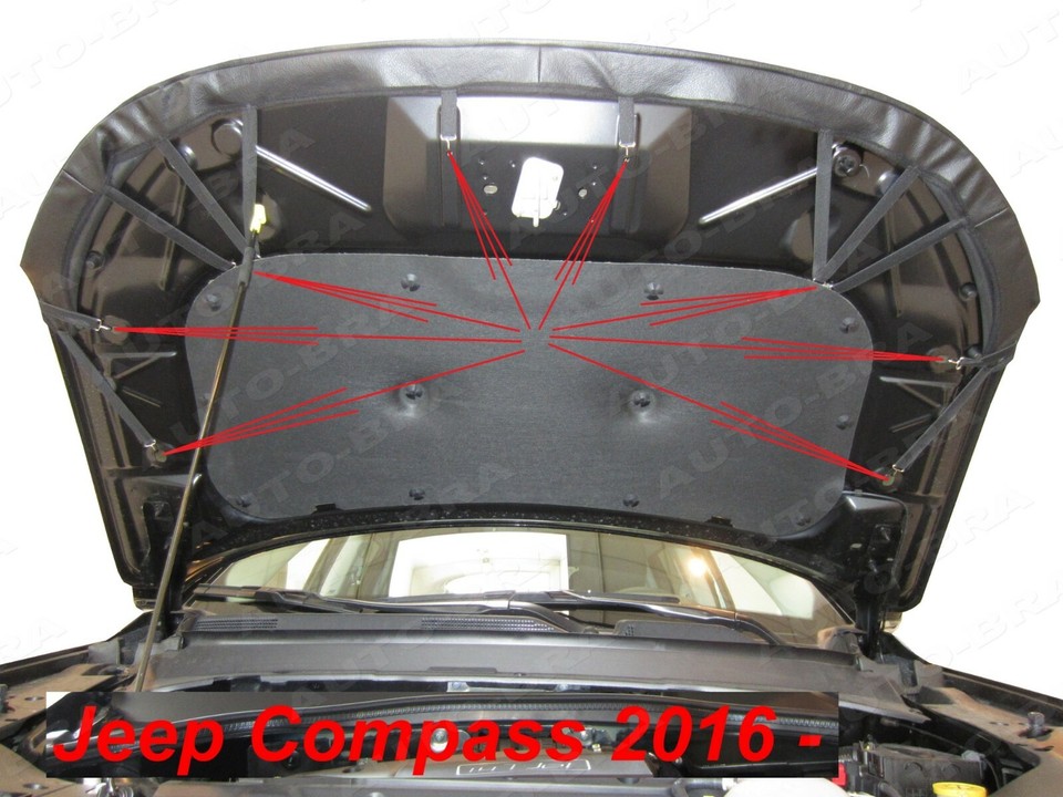 CAR HOOD BRA Jeep COMPASS since 2016 NOSE FRONT END MASK BRA DE CAPOT ...