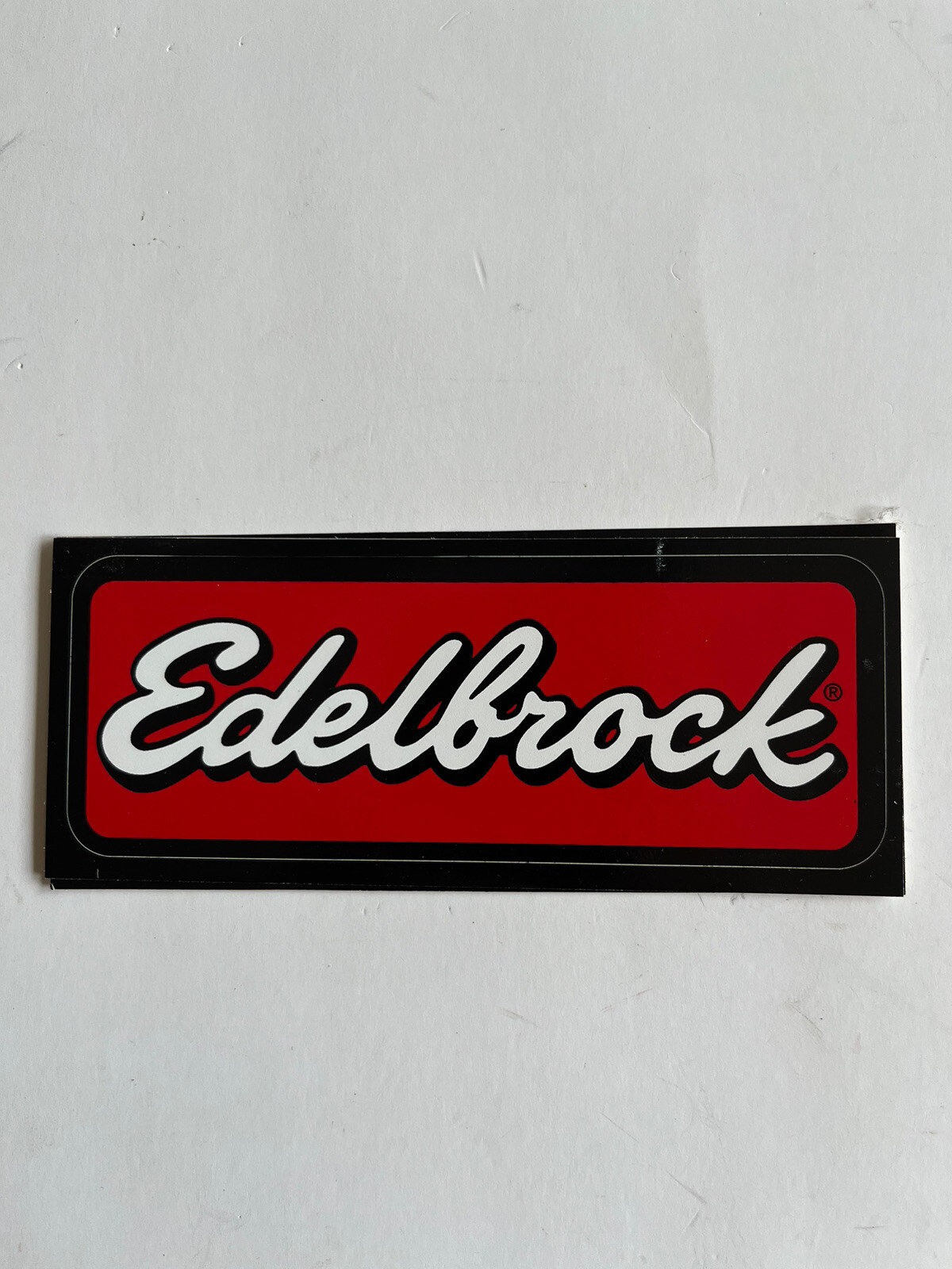 Original Vintage NOS 2 Edelbrock Bigger Font Sticker ~1.75x5” (6H) | eBay