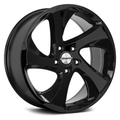18 inch 18x8 Shift STRUT Gloss Black wheels rims 5x4.5 5x114.3 +35 | eBay