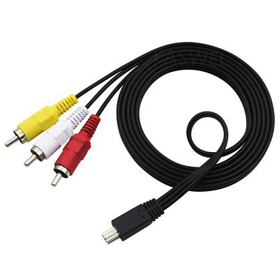 Mini USB To 3 RCA AV Audio Video Cable for Canon EOS 60Da 500D 550D ...