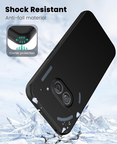 For Nothing Phone 2a Case, Slim Gel Phone Cover & Glass Screen ...