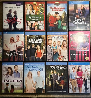 Lot Of 13 Hallmark Movie DVDs Christmas, Comedy, Romance Hallmark Fan ...