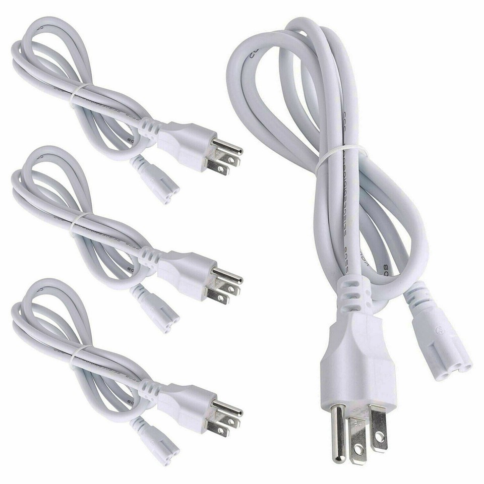 2FT~6FT T8 T5 Integrated Lights Fittings 3 Pin Wire Connector Power ...