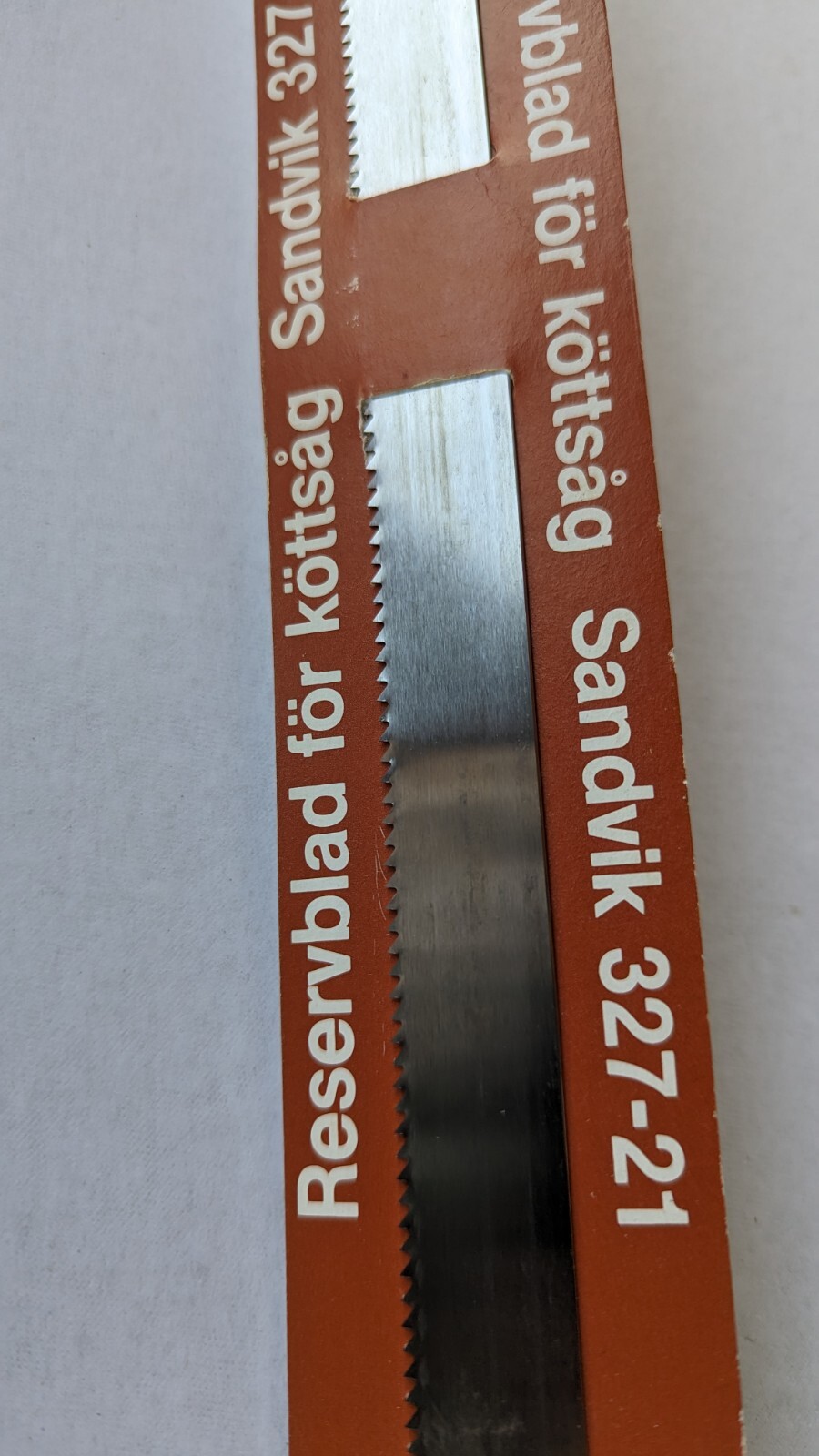 Sandvik Butcher Meat Bone Saw Chrome Steel Blade Sweden Vintage ...