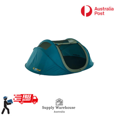 Oztrail Durable Lightweight Pop-Up Pod Tent with Mesh Vents - 3 Person ...