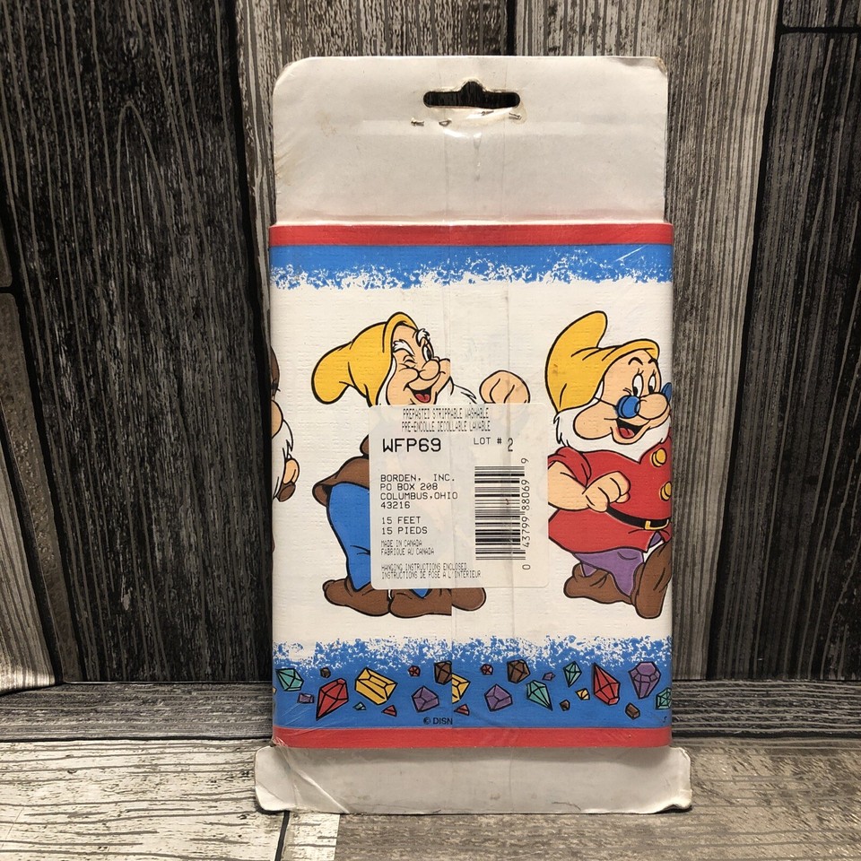 Disney 7 Dwarfs Decorative Wall border 15 feet Craft Scrapbooking Snow ...