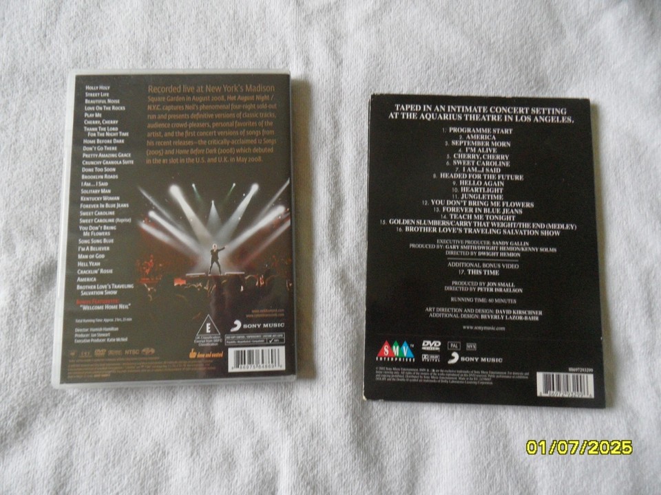 NEIL DIAMOND HOT AUGUST NIGHT /NYC PLUS NEIL DIAMOND GREATEST HITS LIVE ...