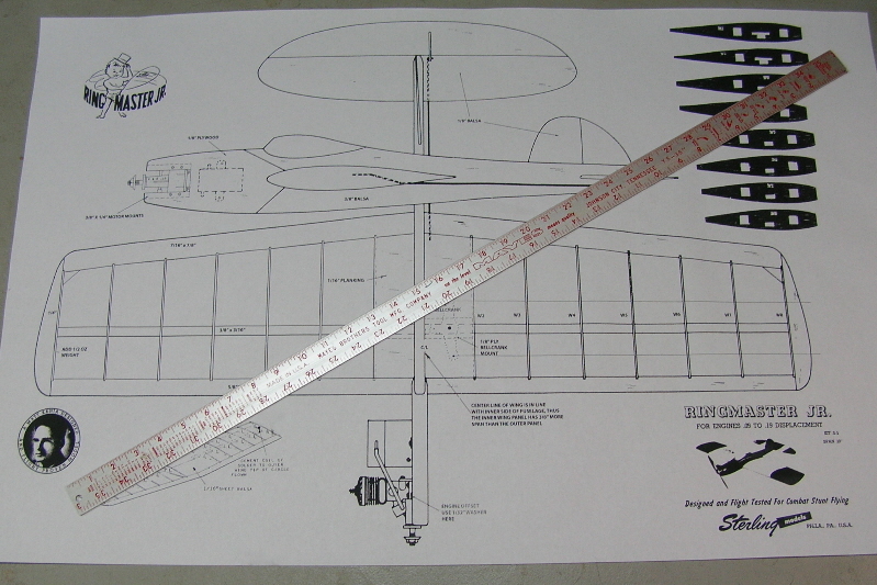 Sterling Model Airplane Plans (UC): Ringmaster Jr. 30" for .09-.19 ...
