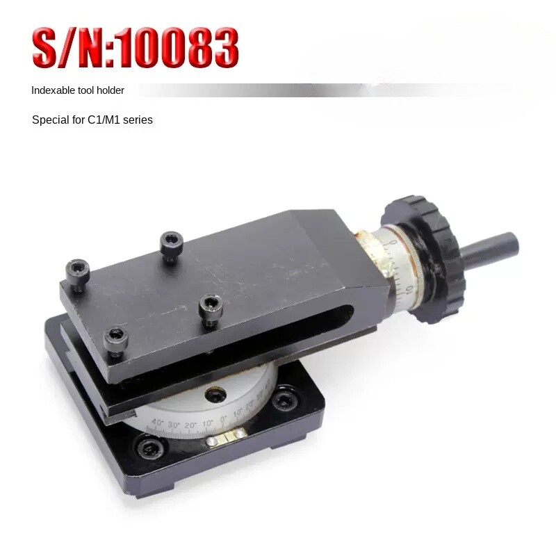 Small Small Lathe Double Slot Tool Holder Rotatable Angle Tool Holder ...