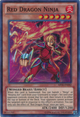 Red Dragon Ninja - ABYR-EN082 - Super Rare - Unlimited Edition x1 ...