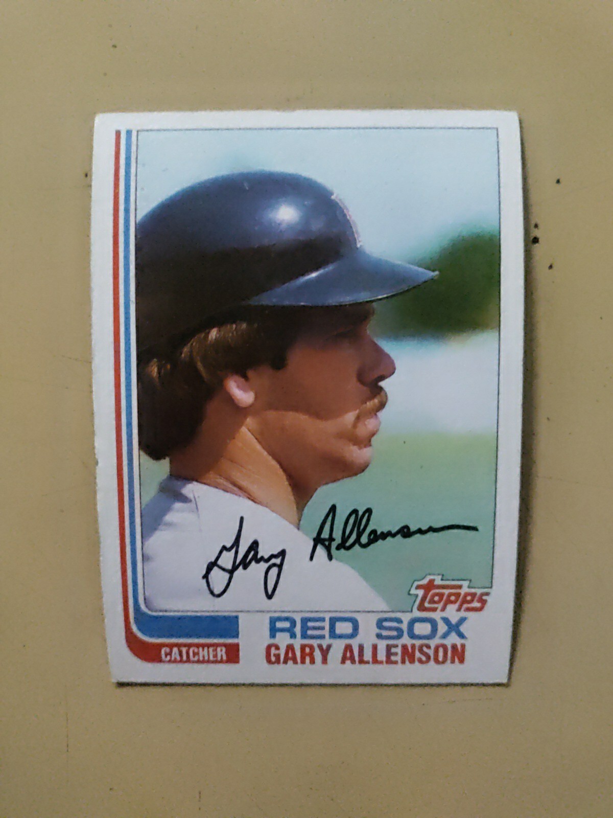 1982 Topps. 686 Gary Allenson Boston Red Sox Baseball ex read ...