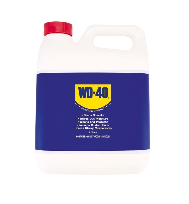 WD40 Multipurpose Lubricant 4Ltr Bulk WD40 Degreaser Stop Squeaks Rust ...