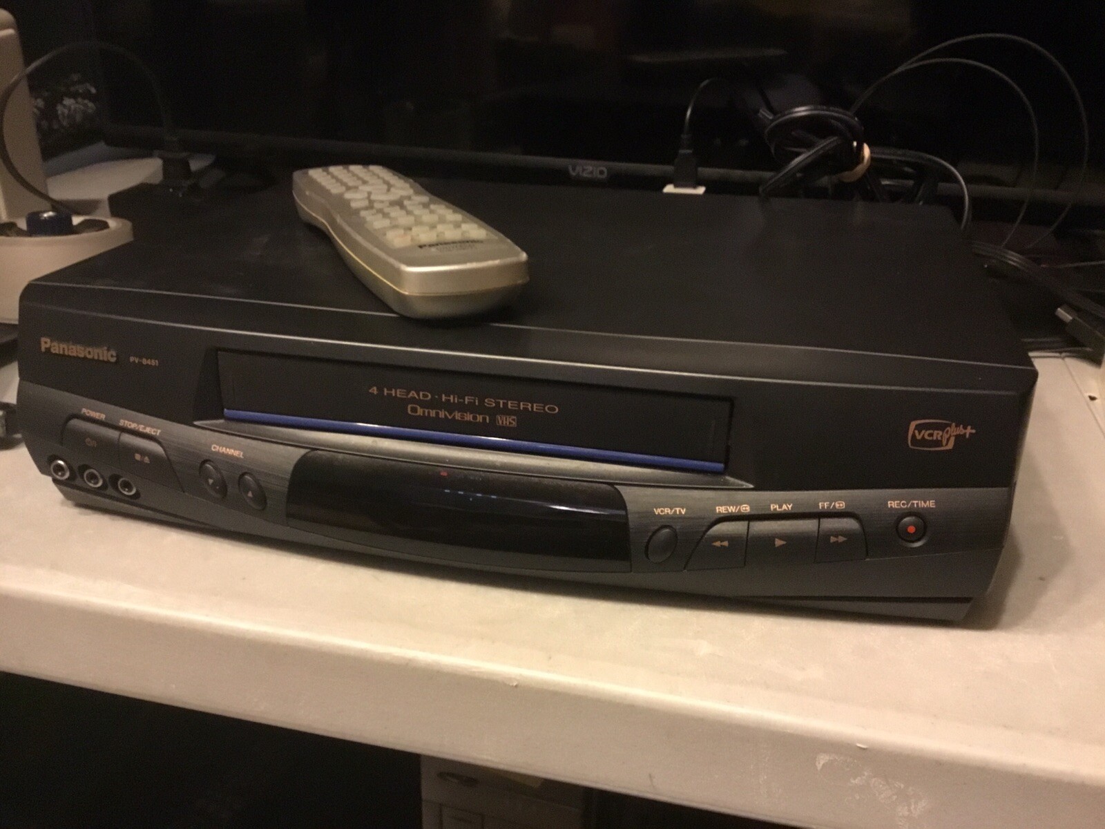 Panasonic PV-8451 Omnivision 4 Head VHS VCR Player W/Universal ...