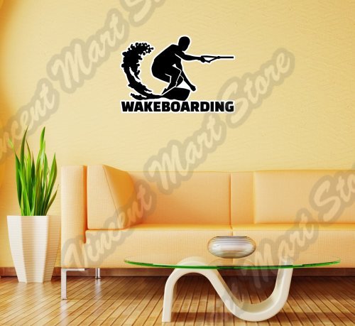 Wakeboard Wakeboarding Bindings Water Wall Sticker Room Interior Decor ...
