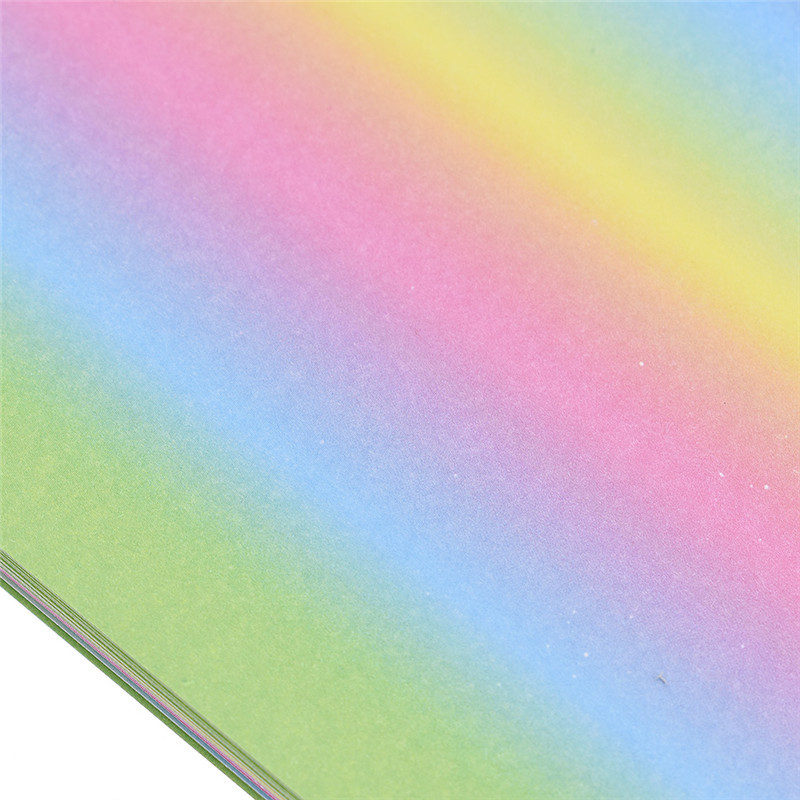 48pcs Gradients Rainbow Colored Paper Assorted Origami DIY Craft Gift ...