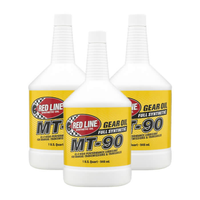 Red Line 75W90 MT90 GL-4 Manual Gearbox Transmission Oil - 3 x 1 US ...