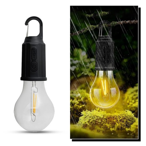 Dimmable Usb Light Bulb With Hook Rechargeable Spotlights 3000K Warm ...