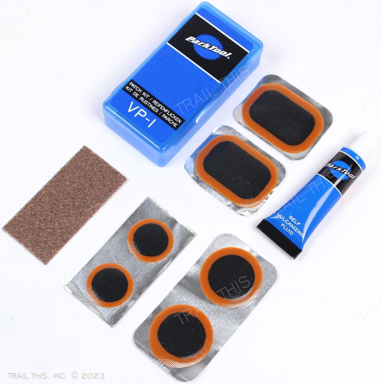 Park Tool VP-1 Vulcanizing Bike Tire Inner Tube Patch Repair Kit 6 ...