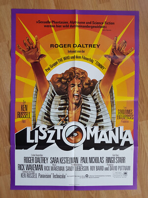LISZTOMANIA rare German 1-sheet poster 1975 ROCK Roger Daltrey KEN RUSSELL | eBay