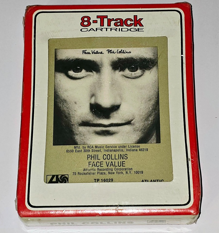 PHIL COLLINS SEALED 8-TRACK 1981 FACE VALUE TAPE CARTRIDGE CLUB GENESIS ...