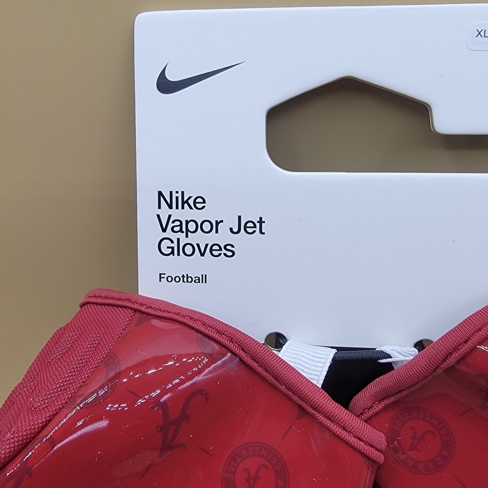 Nike Vapor Jet 7.0 Football Gloves Alabama Crimson Tide Men's Size XL ...